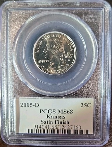2005-D Kansas State Quarter 25c Satin Finish PCGS MS68 | eBay