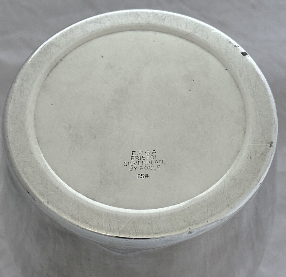 Vintage EPCA Bristol Silverplate Pitcher Poole B54 Ice Guard Elegant ...