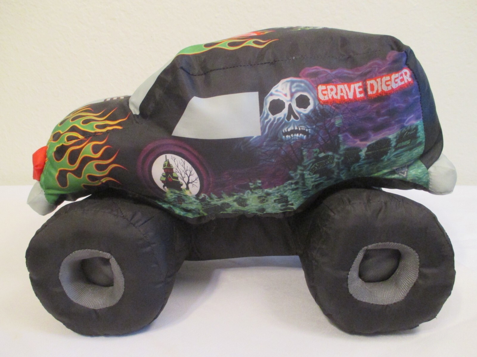 Monster Jam GRAVE DIGGER Plush 14” Truck Soft Stuffed Plush Pillow Toy ...