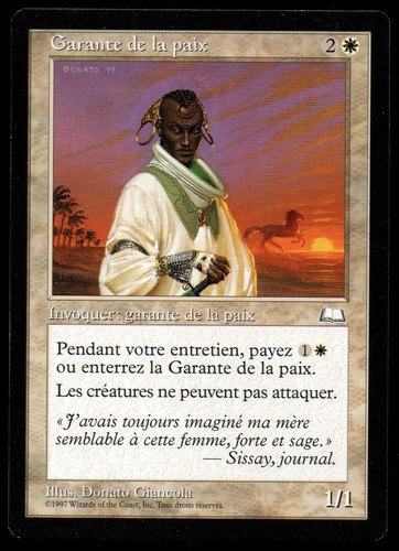 MRM FR/VF Garante de la paix - Peacekeeper MTG magic WTH | eBay