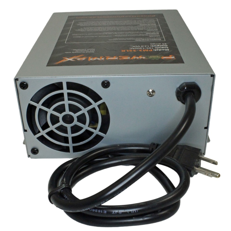 PowerMax RV Converter Battery Charger PM3-55 AMP 120 V AC to 12 volt DC ...