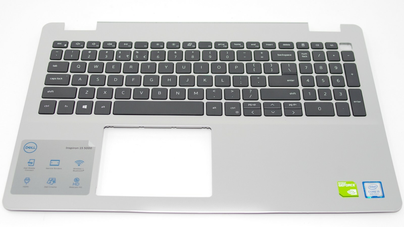 Dell OEM Inspiron 15 (5584) Palmrest US Keyboard Assembly - DFX5J 8WXP3 ...