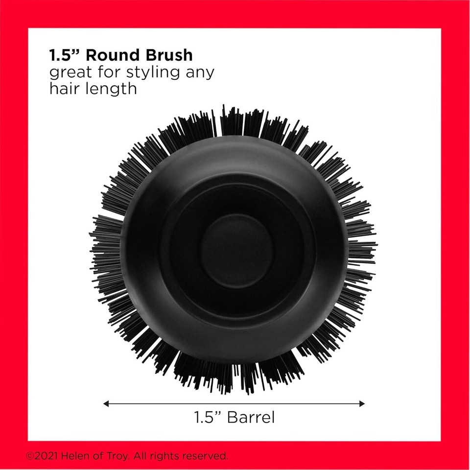Revlon One Step Root Booster Round Brush Dryer Hair Styler Fight Frizz ...