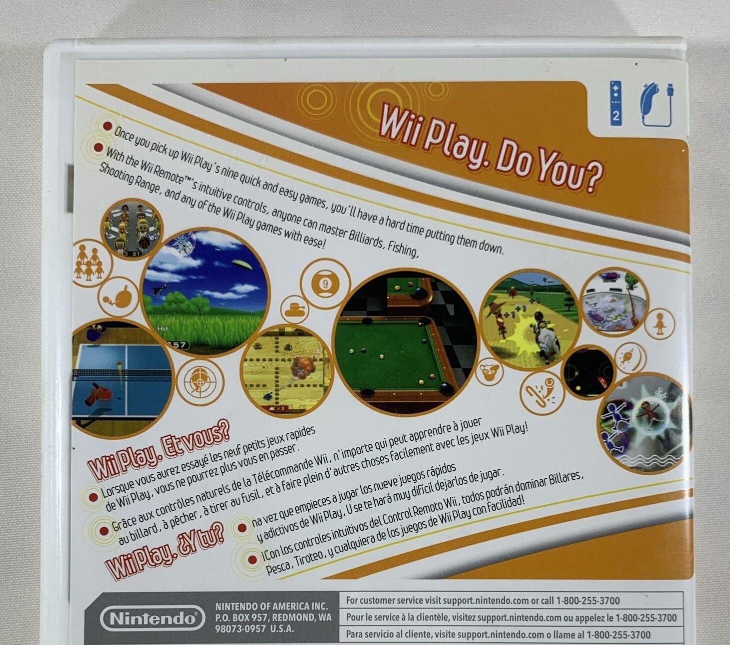 Wii Play Video Game 2007 Complete with Manual Family Game Night ...