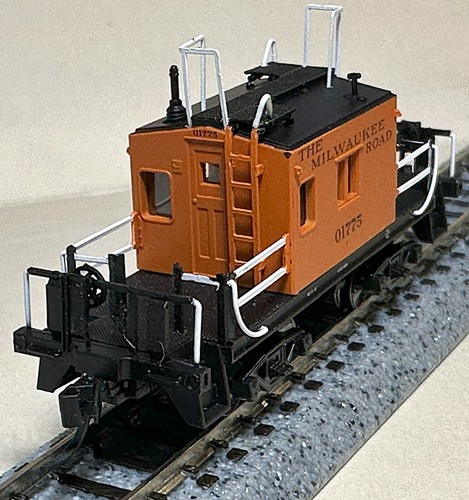 FOX VALLEY MODELS N SCALE MILWAUKEE ROAD TRANSFER CABOOSE ROAD #01775 ...