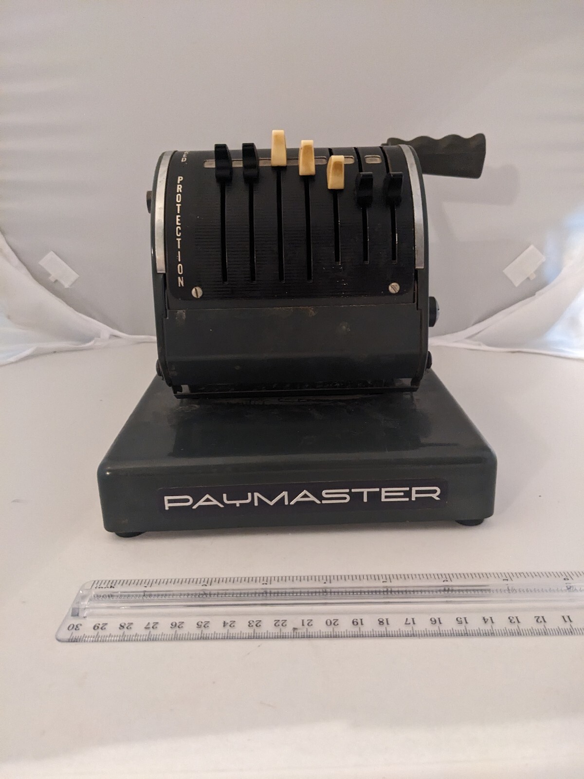 Vintage Paymaster Series X-550 Check Writer 7 Column with Key | eBay