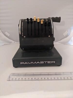 Vintage Paymaster Series X-550 Check Writer 7 Column with Key | eBay
