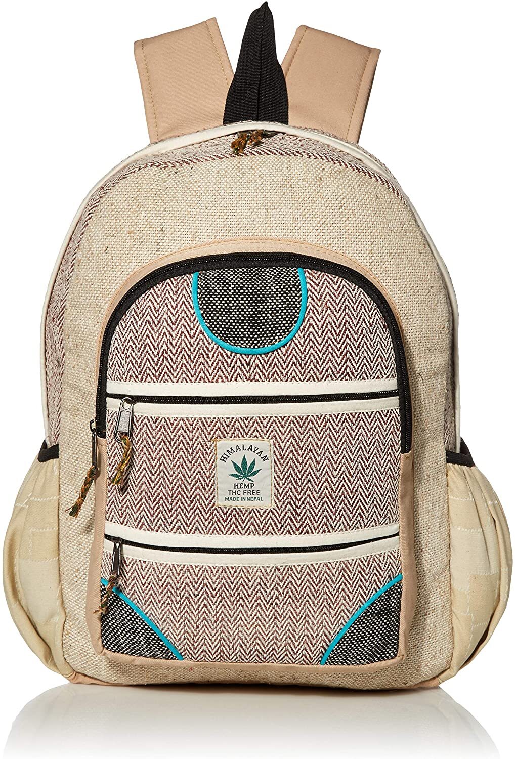 100% Pure Hemp Multi Pocket Backpack ( THC FREE) with… - Gem