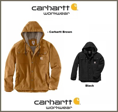CARHARTT 103826 Jacke DUCK SHERPA-LINED UTILITY Brown braun OJ3826 ...