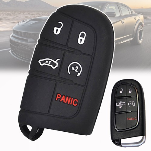 For Dodge Ram Charger Journey Durango Silicone Remote Key Case Fob ...