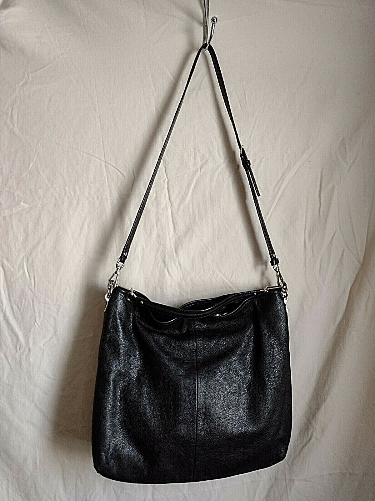 COACH Black Leather Hobo Purse XLG - Gem