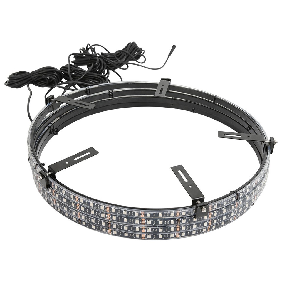 Car 15.5'' RGBW LED Wheel Ring Lighting Kits For Chevy Silverado 1500 ...