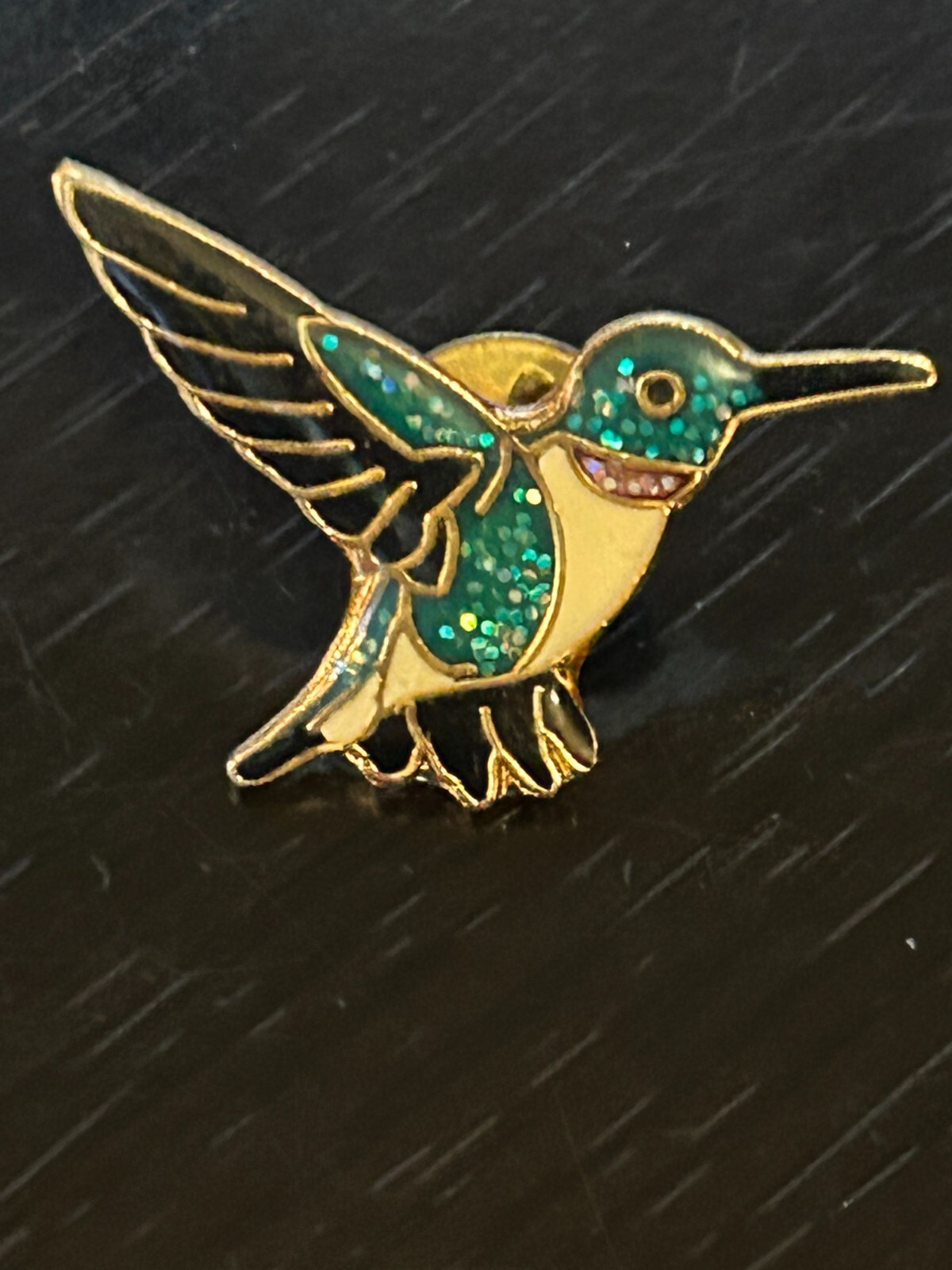 Vintage Collectible Hummingbird Color Metal Pinback Lapel Pin Hat Pin ...