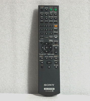 Genuine OEM Original Sony AV System Remote Control RM-AAU022 - UNTESTED ...