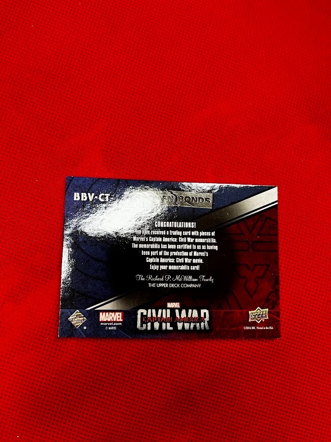 2016 Marvel Captain America Civil War Broken Bond Dual Relic Costume ...