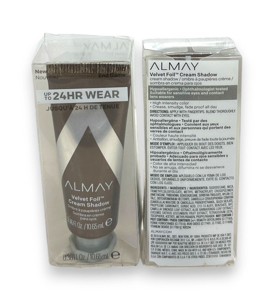 Almay Velvet Foil Cream Shadow (0.36fl.oz/10.65ml) Lot Of 2, You Pick ...