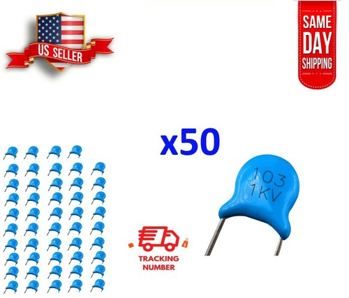 103 1kv 50pcs Disc Ceramic Capacitors 10000pF 10nF 0.01uF 103 1000V | eBay