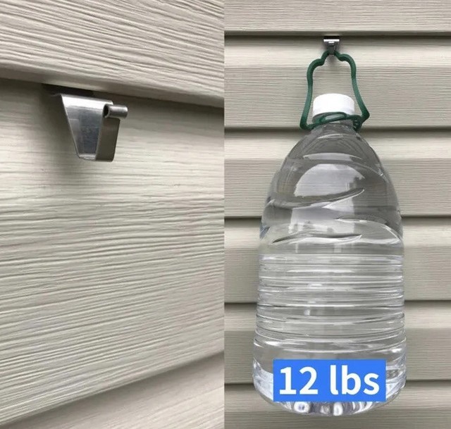 Vinyl Siding Hooks for Hanging Heavy Duty Light Mailbox Planter Hanger ...