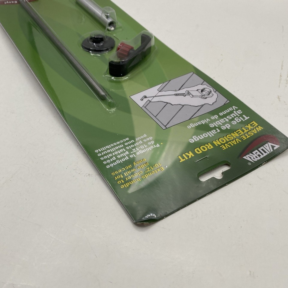 Valterra 10" to 12" Waste Valve Extension Rod Kit RV Camper Black Gray ...