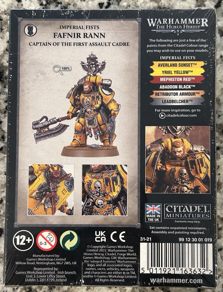 Fafnir Rann - 30K Imperial Fists (NEW, SEALED) | eBay