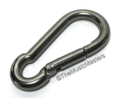 3 1/8" Stainless Steel Spring Hook Boat Marine Rope Dock Line Chain ...