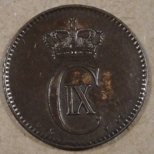 Denmark 1875 2 Ore Better Circulated Grade Coin | eBay
