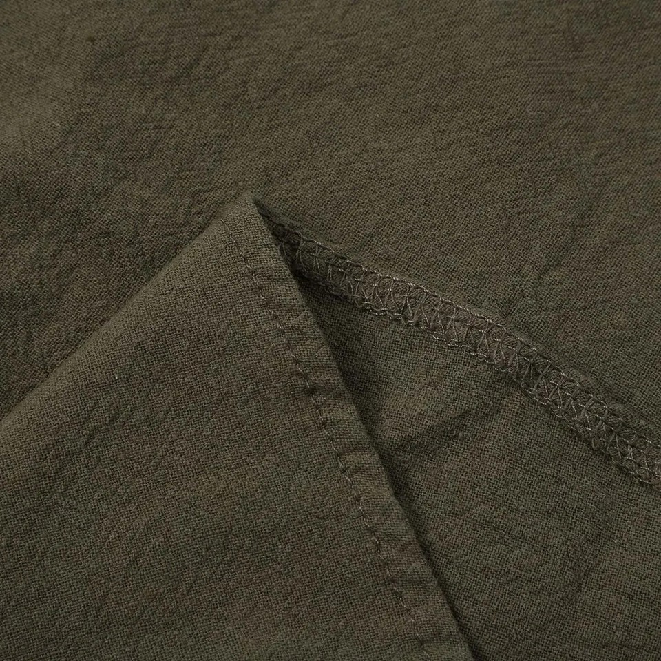 Rustic Linen Medieval Ranger Cloak Hooded LARP Cosplay Robe Knight ...
