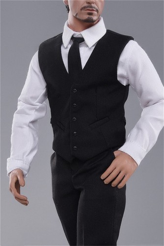 1/6 Toy center Suit Formal Suit Black Vest Suit For 12in Male Action ...