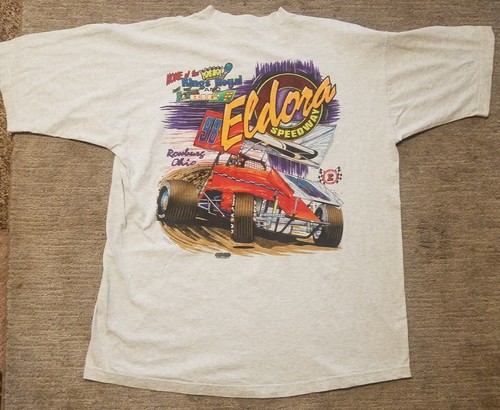 Rare Eldora Speedway Kings Royal White XXL T-Shirt Lofteez Roseburg ...