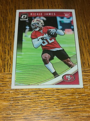 49ERS RICHIE JAMES 2018 DONRUSS OPTIC #114 ROOKIE CARD RC | eBay