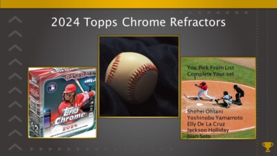 2024 Topps Chrome Baseball BASE REFRACTORS Complete Your Set You Pick ...
