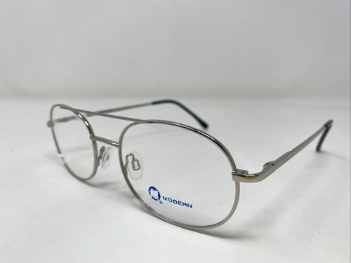 Modern Optical JOSEPH SILVER 56-19-145 Metal Full Rim Eyeglasses Frame ...