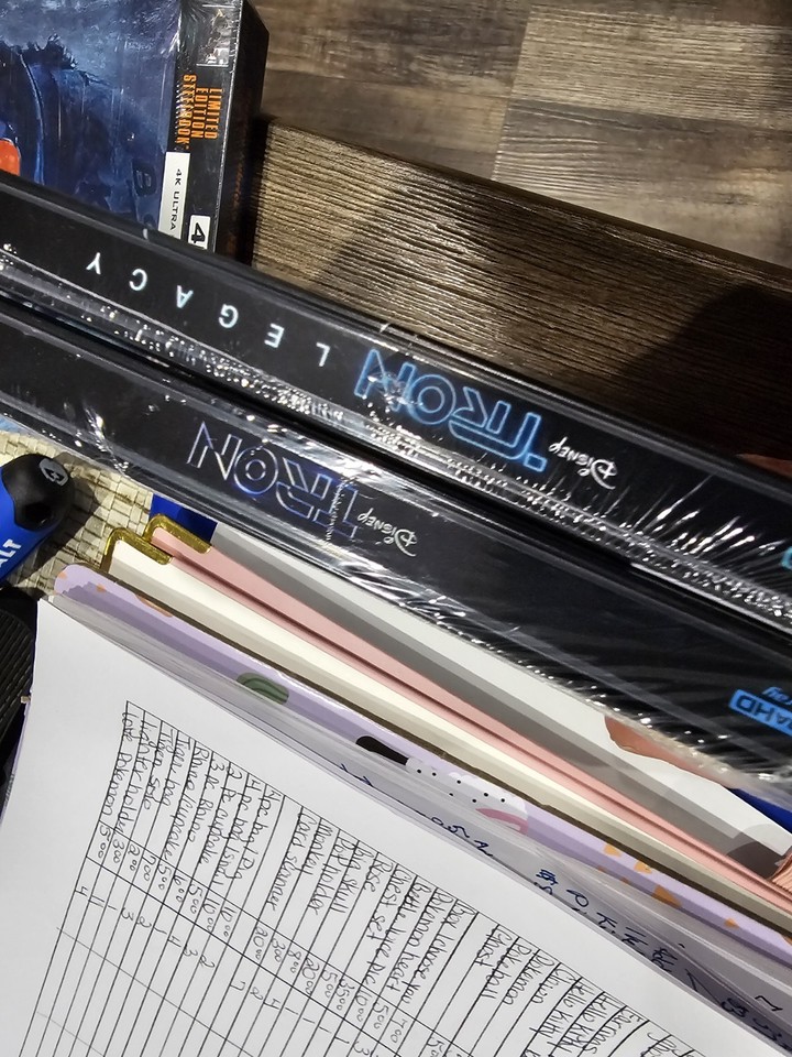 Tron + Legacy Steelbooks (4K UHD+Blu-ray+Digital) Factory Sealed Spine ...