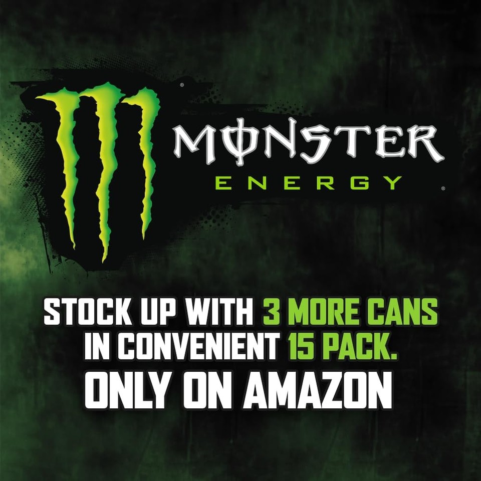 Monster Energy Drink Green Original 16 Ounce Pack of 15 | eBay