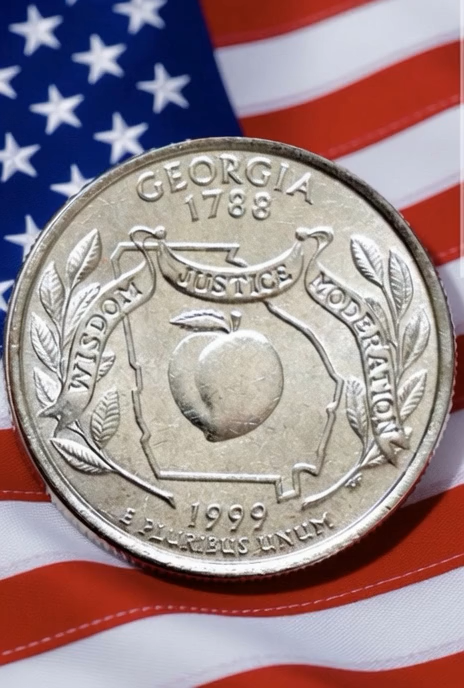 1999 P Georgia State Quarter Circulated US Mint Collectible 🍑🌿 | eBay