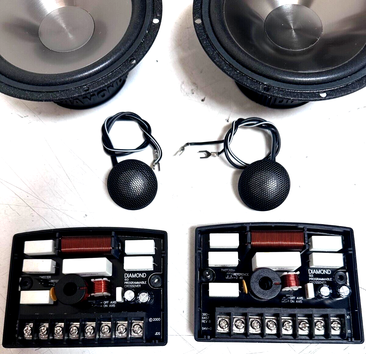 DIAMOND AUDIO D362 60WATTS RMS COMPONENT SPEAKERS TWEETERS CROSSOVERS ...