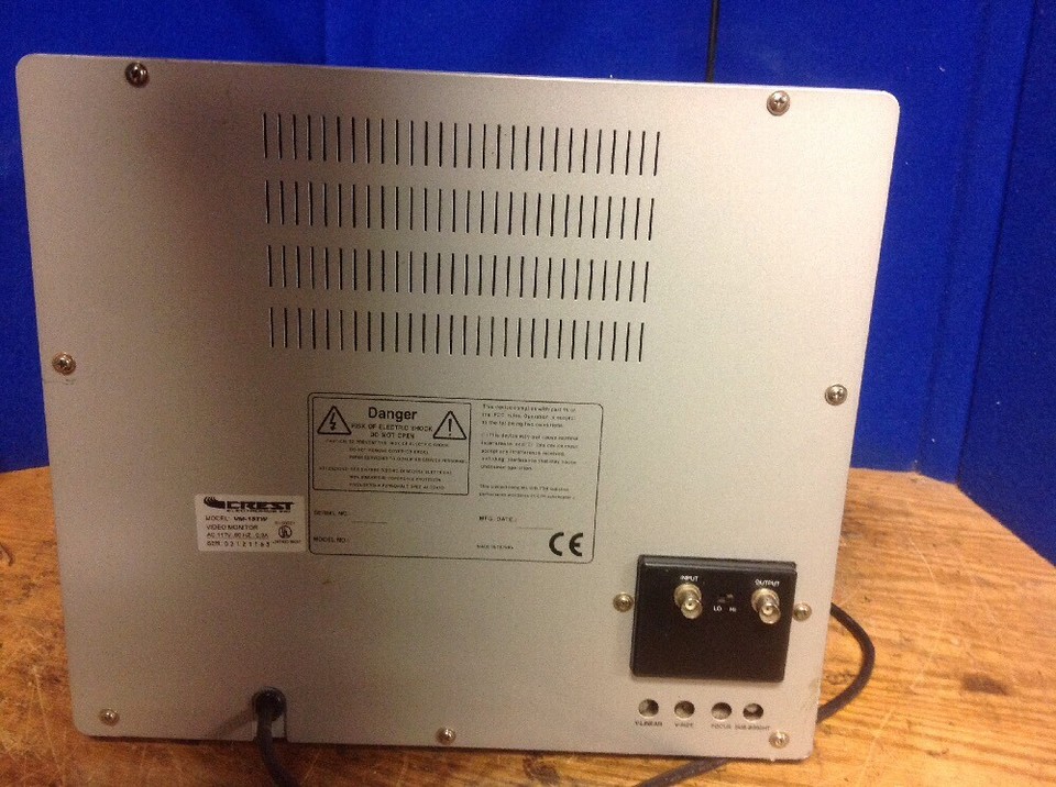 Crest Electronics Inc.,Video Monitor VM-15TW | eBay