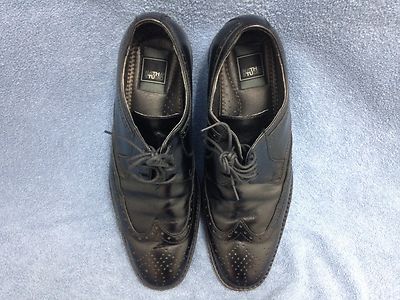 Natha Studio Men's Black Leather Dress Shoes Size 10.5 D EUC | eBay