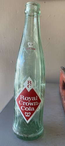 Vintage 1960s RC COLA ROYAL CROWN Bottle 10oz Red White Label | eBay
