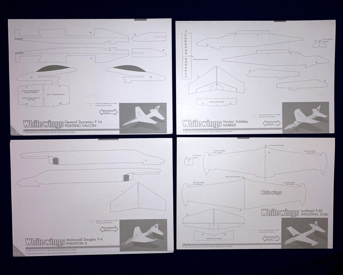 F 15 Paper Airplane Template