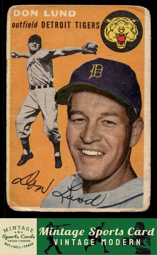 1954 Topps - Don Lund - #167 Detroit Tigers | eBay