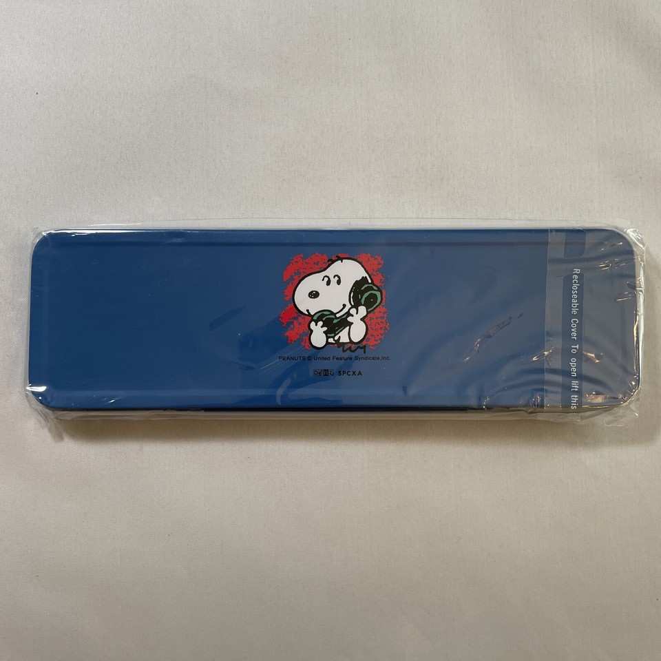 Peanuts Hello Snoopy Tin Pencil Box United Feature, Inc. New In Package ...