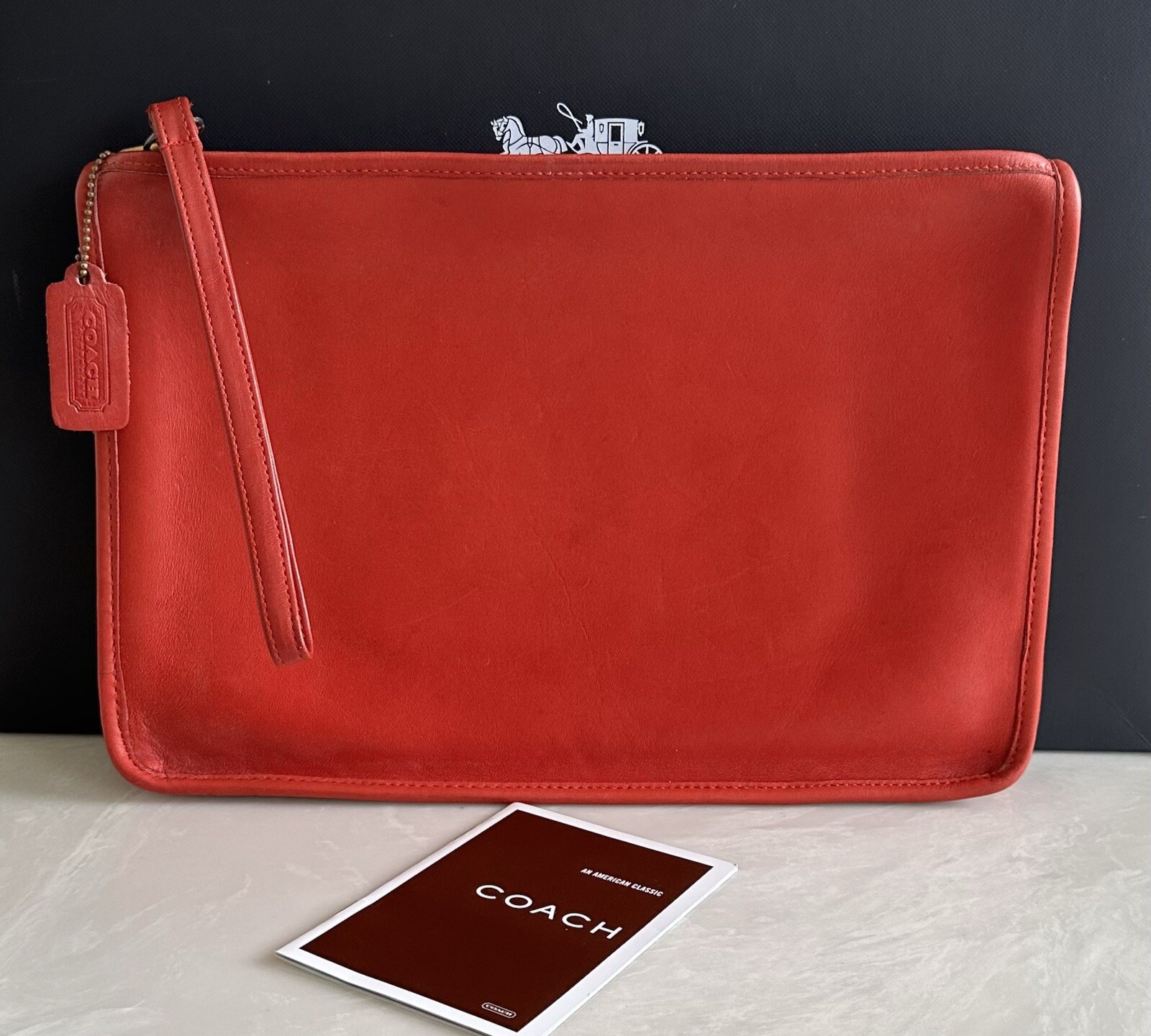 COACH VINTAGE NYC RED LARGE PORTFOLIO LARGE DOCUMENT … - Gem