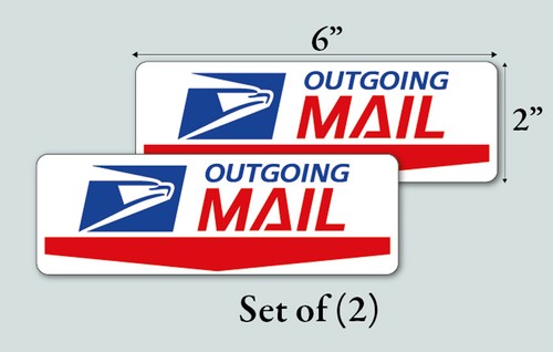 Outgoing Mail Sign Decal mail Holder. USPS pick up sign | eBay