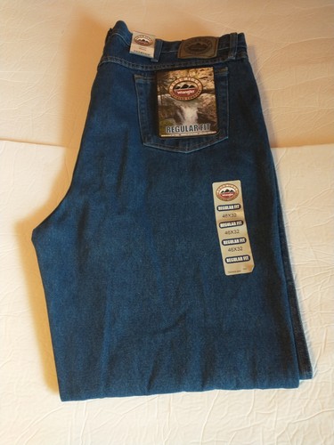 Men's Blue Ridge Jeans By Wrangler Regular Fit Denim Jeans 44x32 ( Tags ...