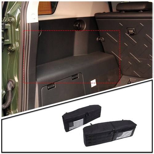 2PCS Car Trunk Right Left Side Storage Box US flag Net Pocket Fit For ...
