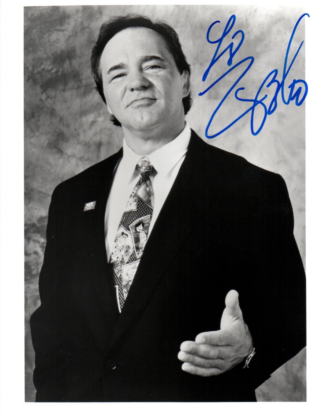 Larry Zbyszko Signed 8x10 WCW Promo Photo Wrestling Manager Announcer ...