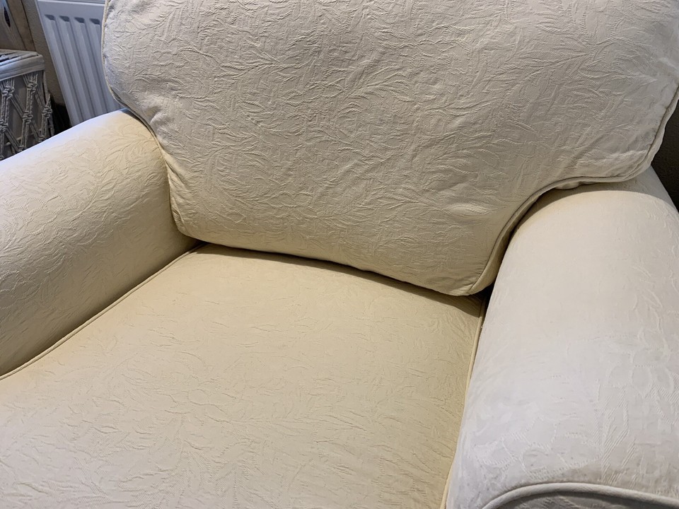 Armchairs with Footstool - Delivery Can Be Arranged | eBay UK