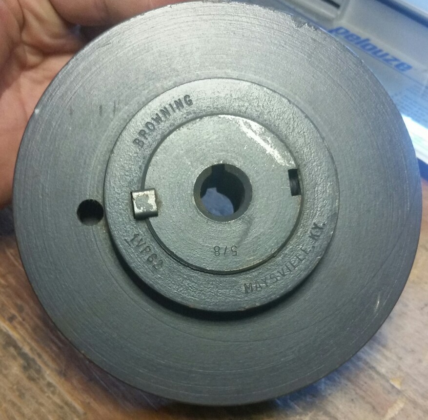 BROWNING 1VP62 X 7/8 VARIABLE PITCH SHEAVE PULLEY WHEEL 1 GROOVE 7/8