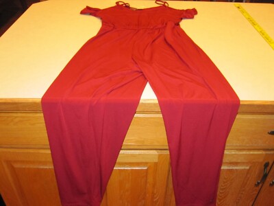 NWT Simply Stated WOMEN SIZE Large RED JUMPER SUIT ~ 10079 | eBay